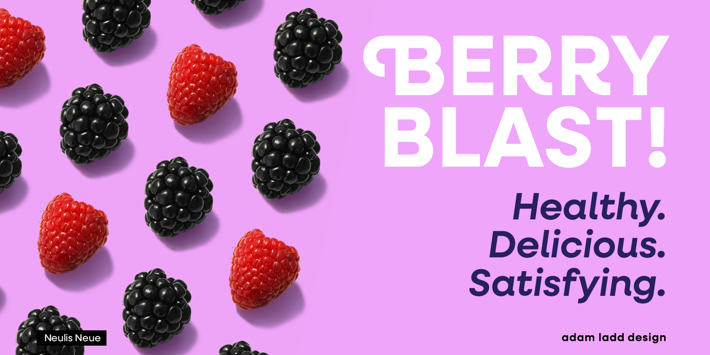 Adam Ladd Design - Type Design, Fonts, Graphic Design - Neulis Font Family